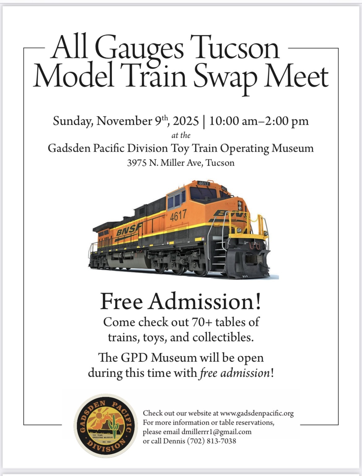 Train Shows : Gadsden-Pacific Division Toy Train Operating Museum